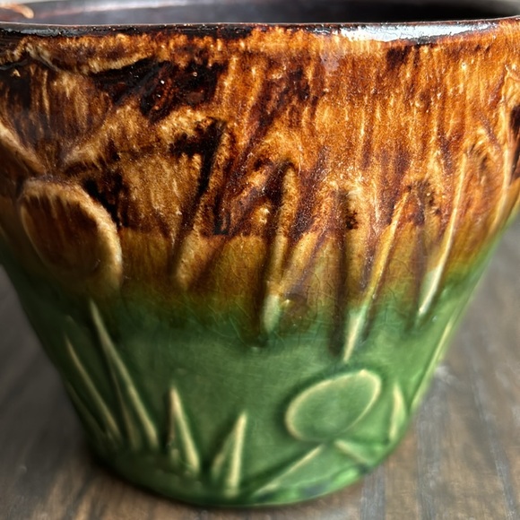 Other | Vintage Robinson Ransbottom Planter Moon And Stars Dark ...